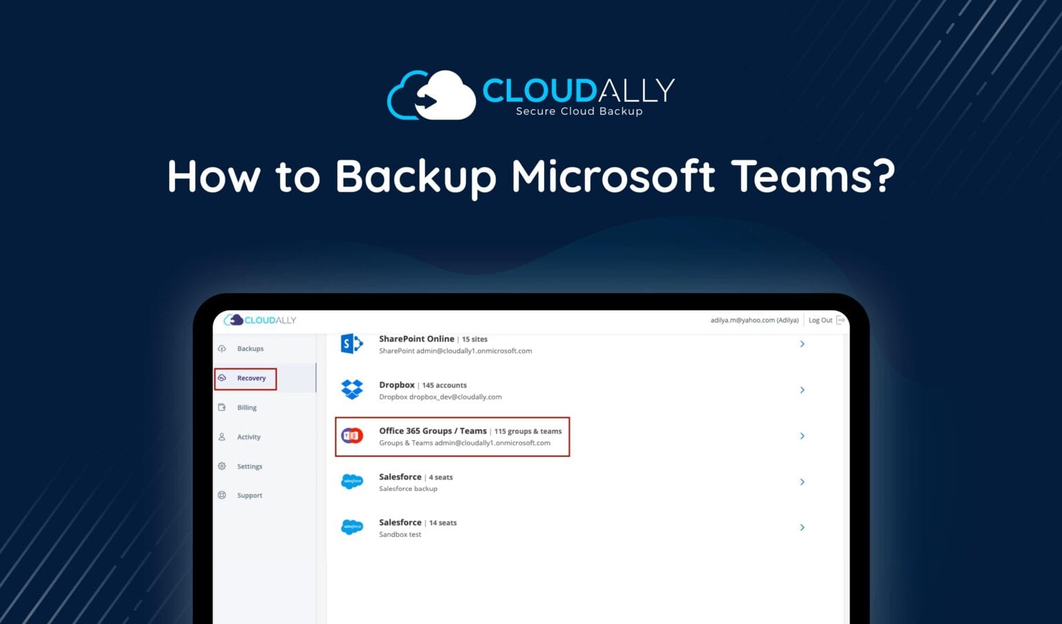 How To Recover & Backup Microsoft Teams Data | CloudAlly