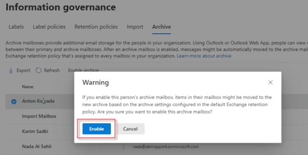 Archive Outlook Emails Using Office 365 Archive Policy | CloudAlly