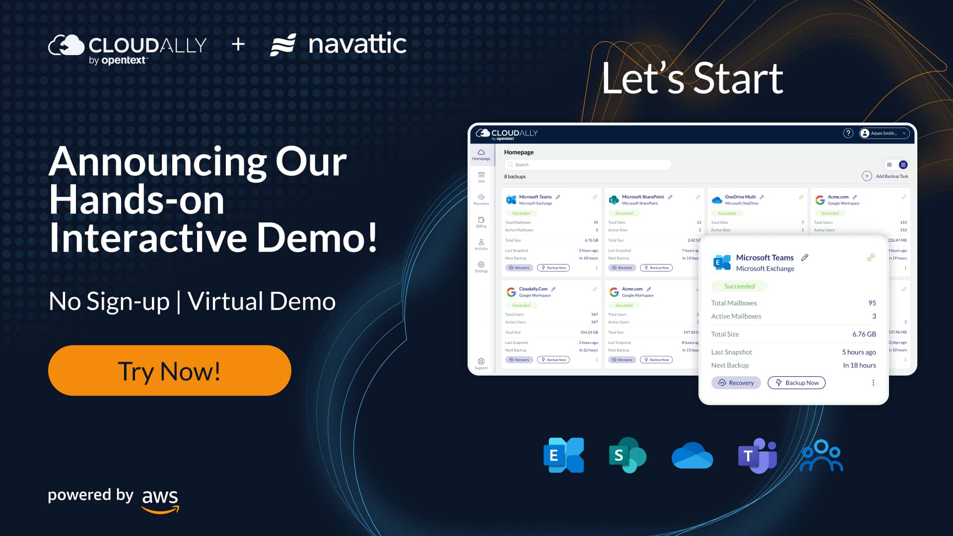 Microsoft 365 Cloud Backup Tour | Interactive Product Demo | CloudAlly