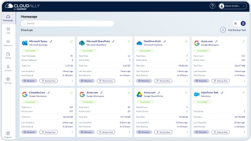 SaaS Data Protection Platform & Cloud Backup | CloudAlly